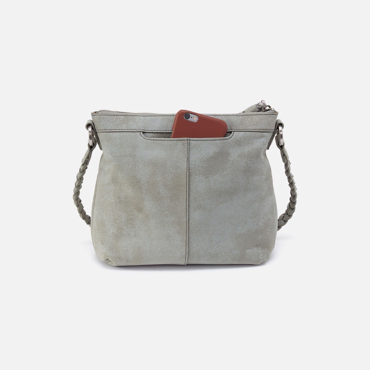 Lasso Medium Crossbody In Buffed Leather - Misty Harbor – HOBO