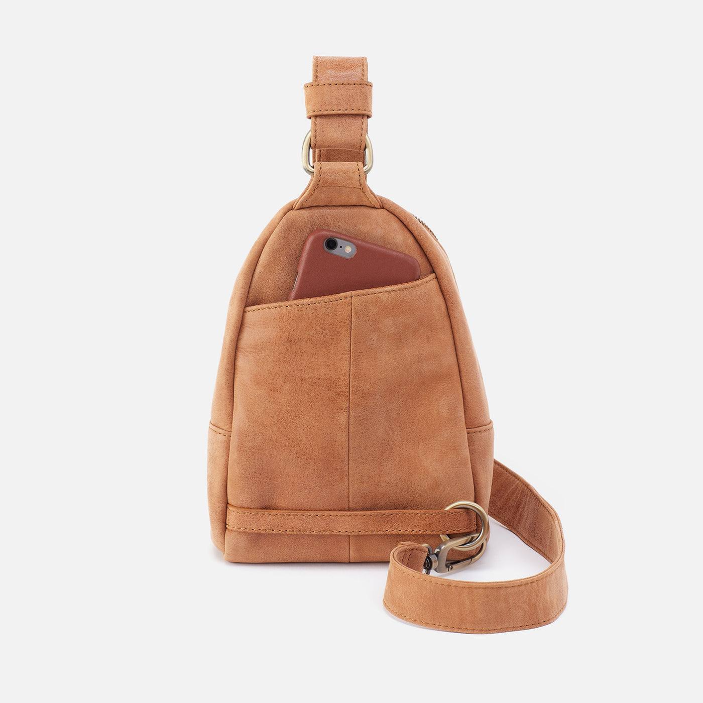 Fern Sling in Buffed Leather - Whiskey – HOBO