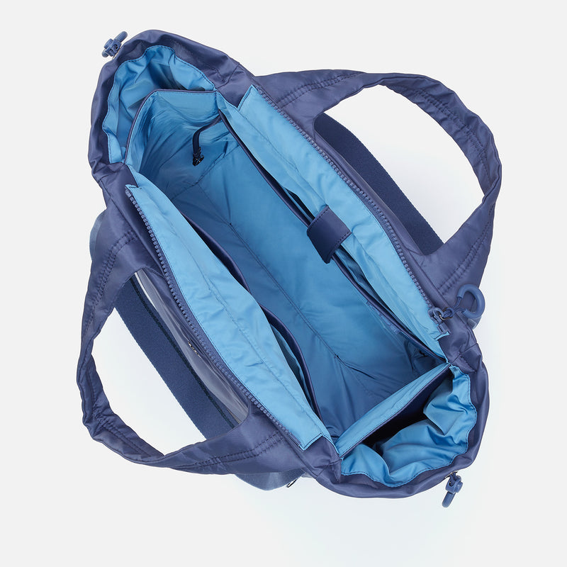 PLACES TO GO Tote in CaRefiber recycled nylon - Ocean – HOBO