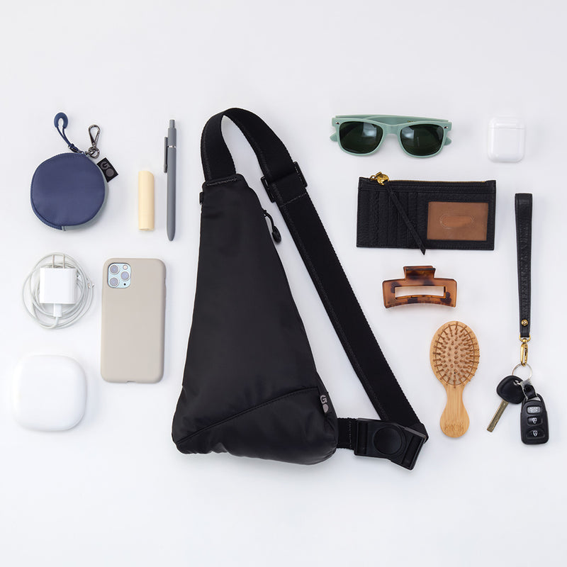 SURE THING Sling in CaRefiber recycled nylon - Jet – HOBO