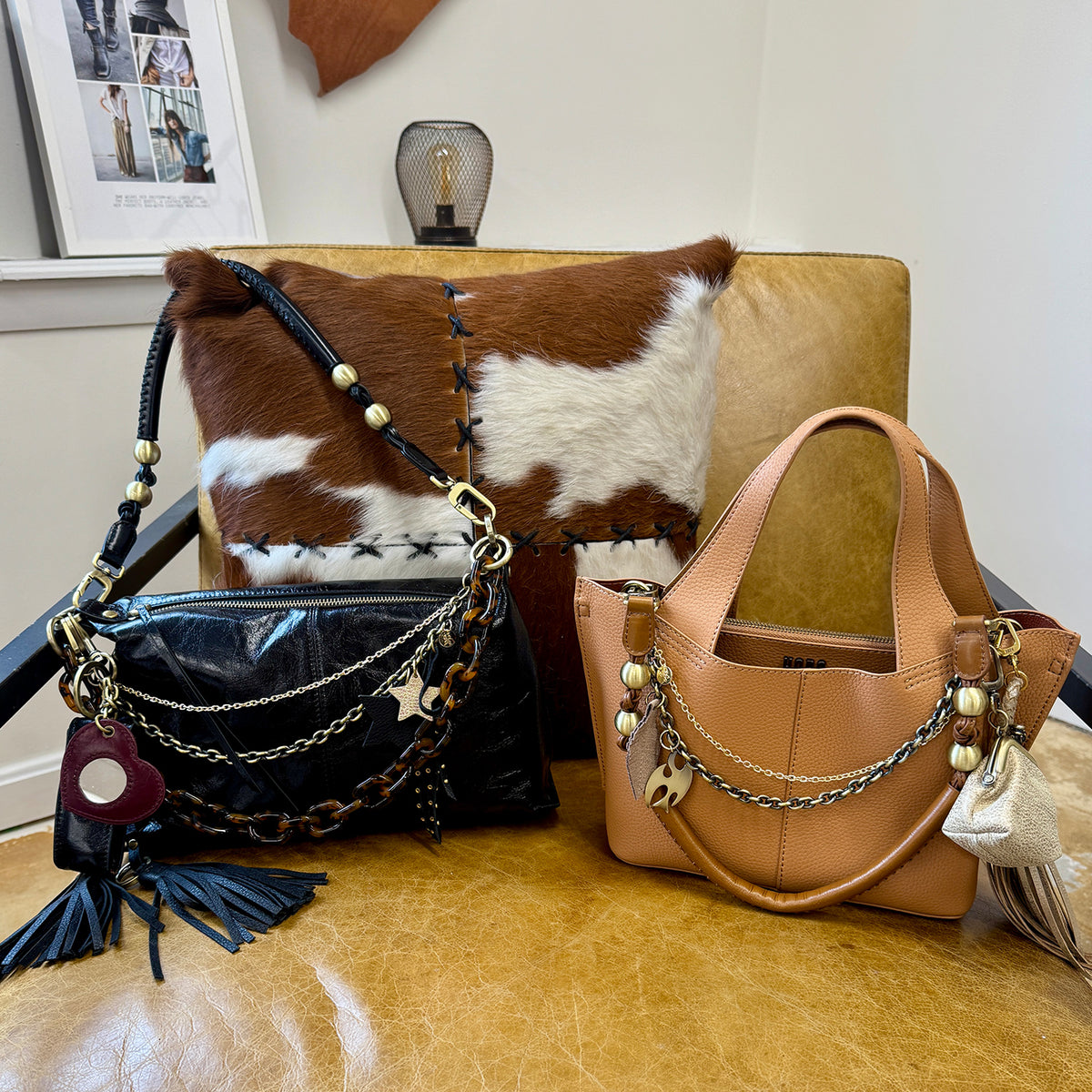 Stardust Bag Swag in Pebbled Leather - Black – HOBO