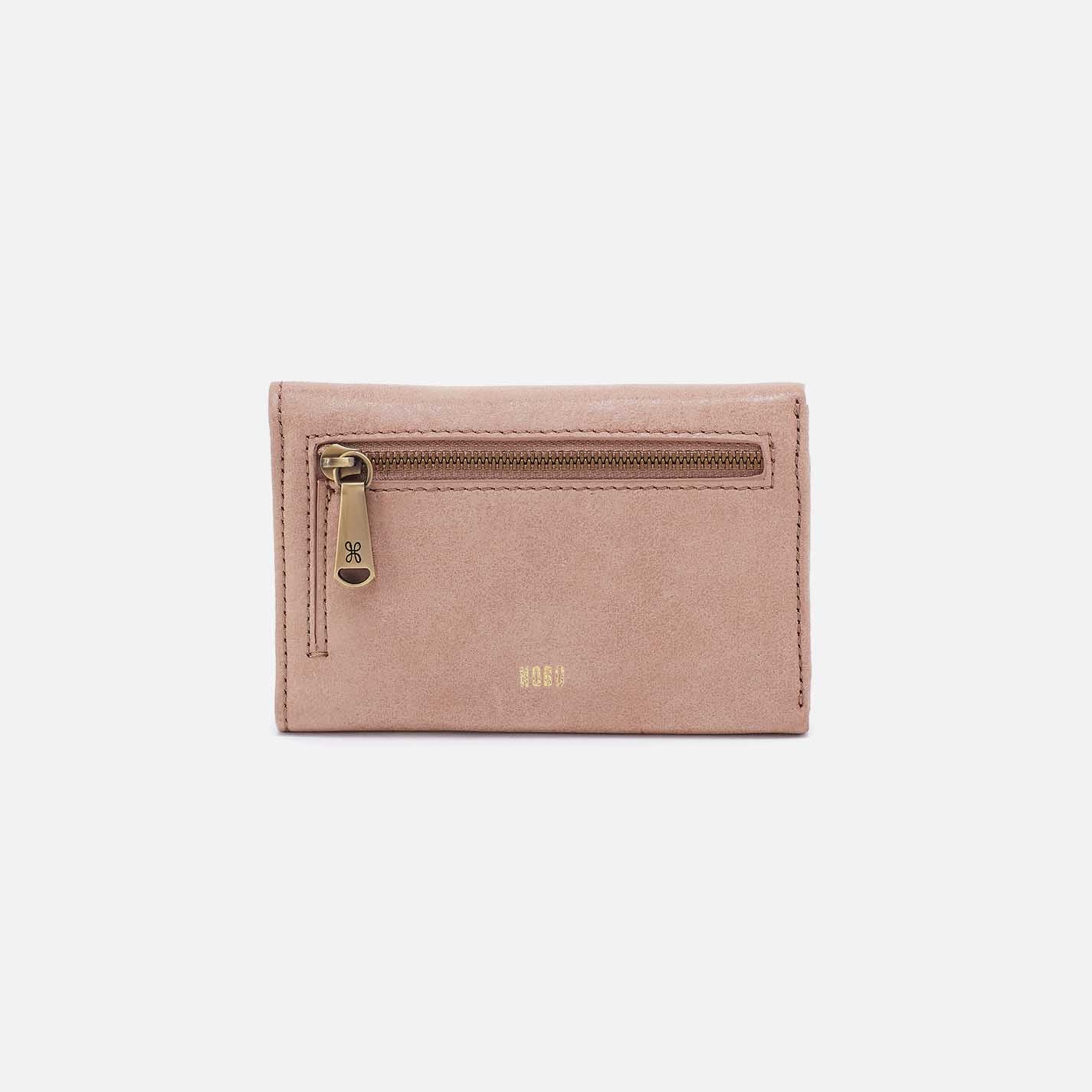 Jill Trifold Wallet in Buffed Leather - Hazel – HOBO