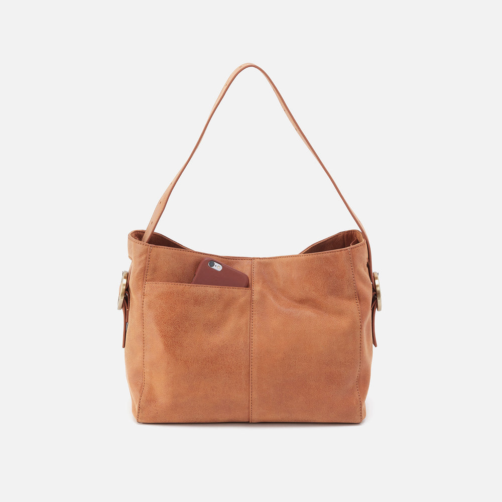 Render Shoulder Bag In Buffed Leather - Whiskey – HOBO