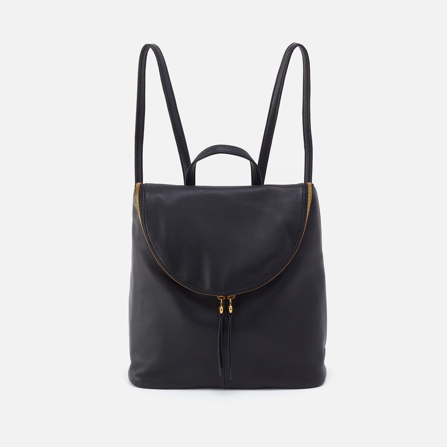 Fern Backpack in Pebbled Leather - Black – HOBO