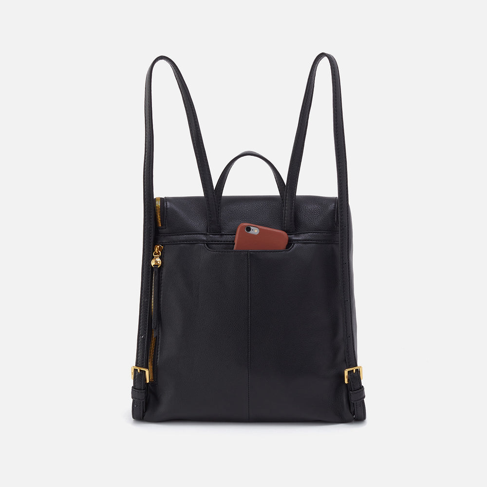 Fern Backpack In Pebbled Leather - Black – HOBO