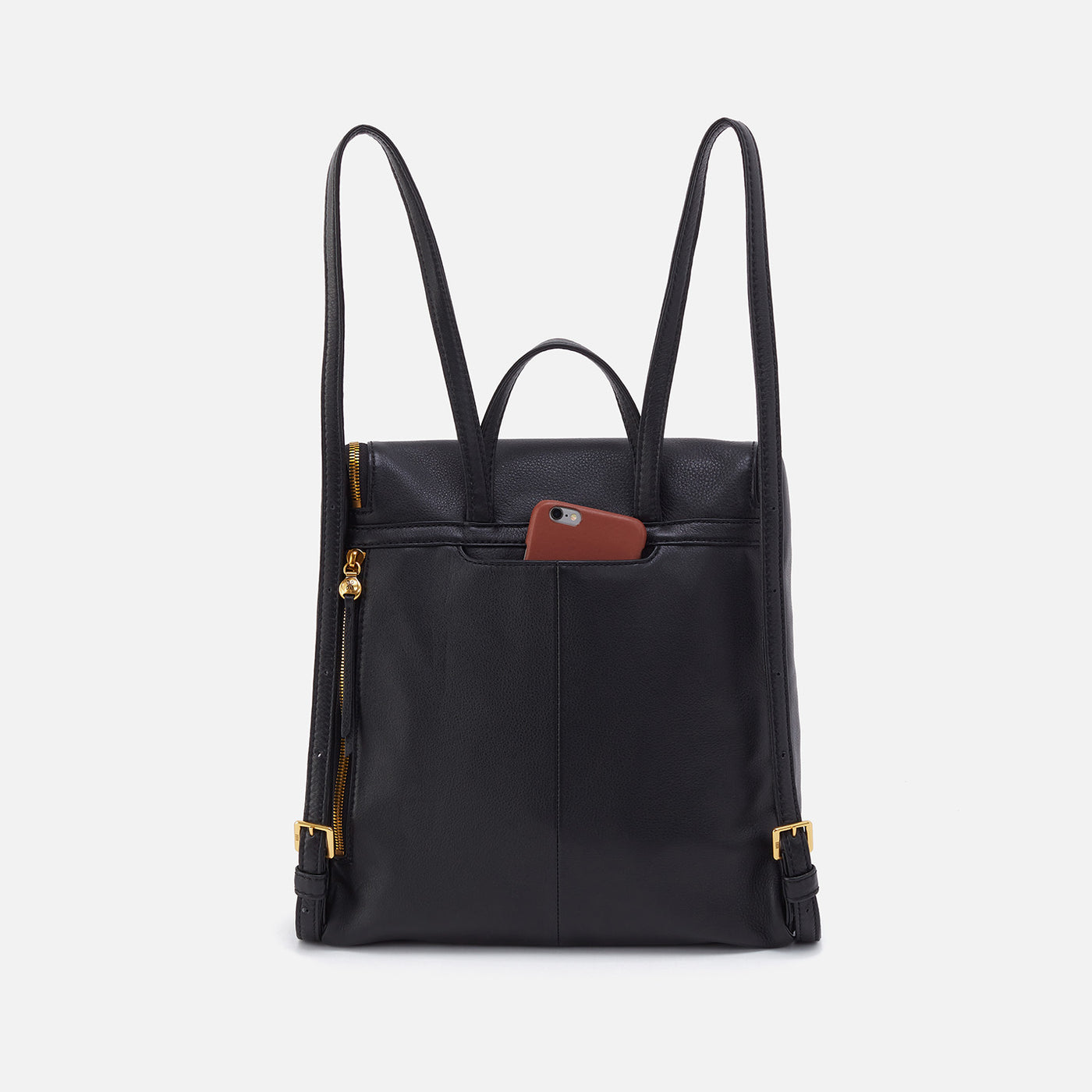 Fern Backpack In Pebbled Leather - Black – HOBO