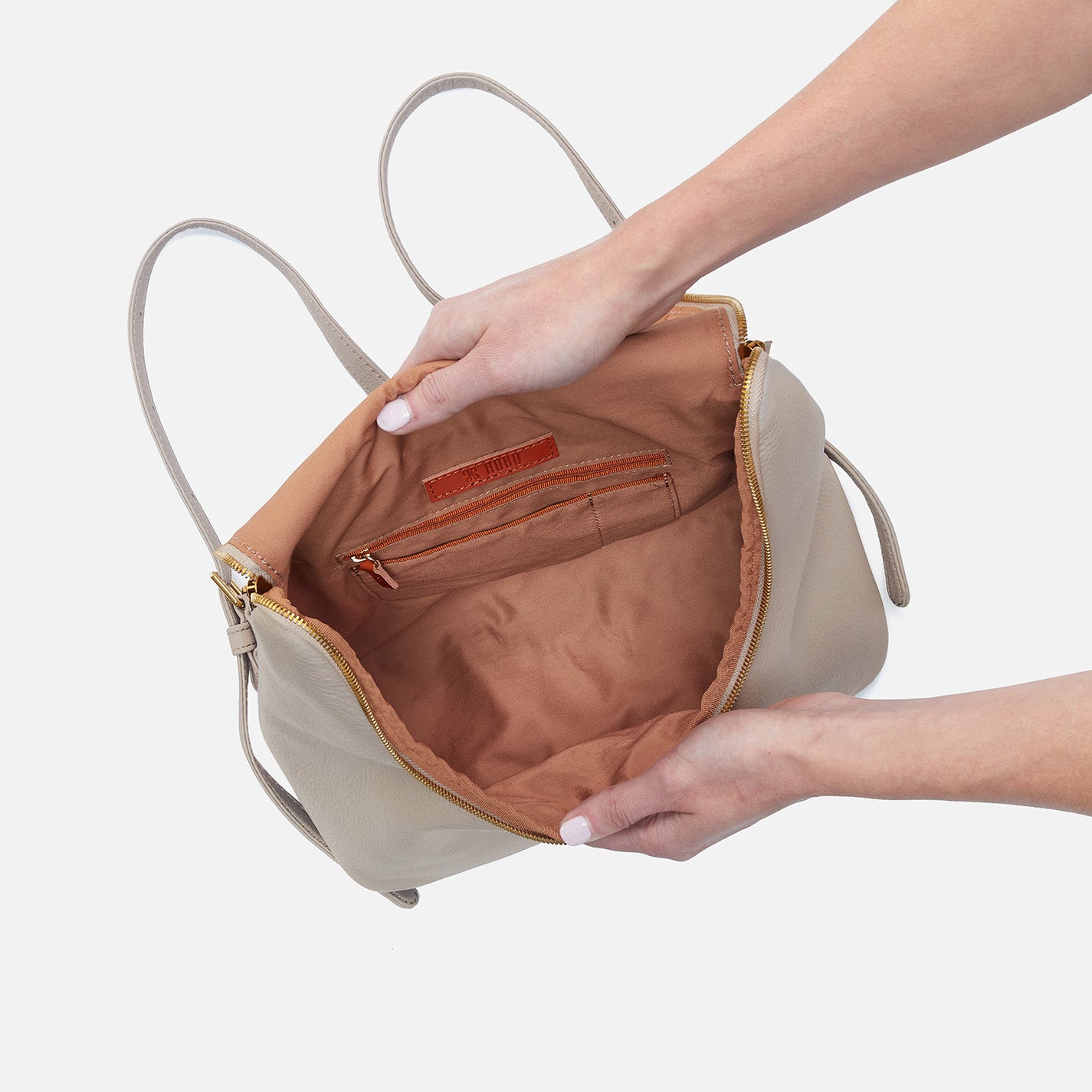 Fern Backpack In Pebbled Leather - Taupe – HOBO