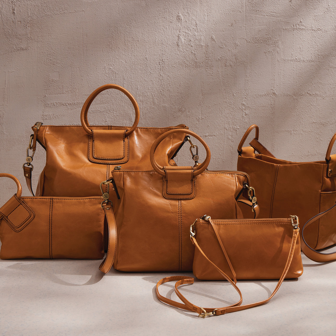 Sheila Crossbody in Polished Leather - Natural – HOBO